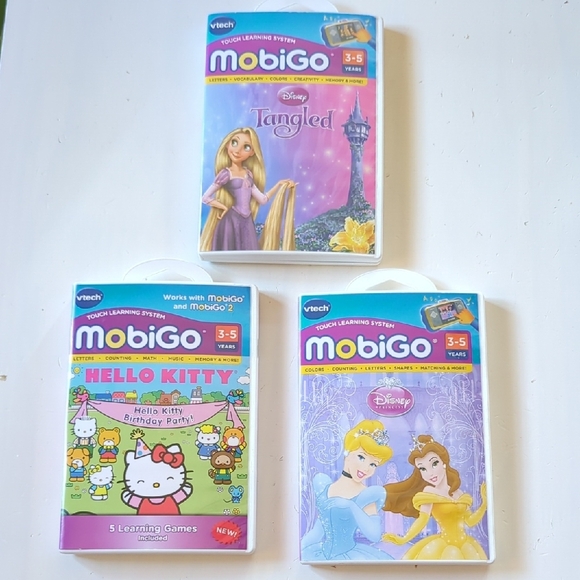 vtech | Toys | Vtech Mobigo Disney And Hello Kitty Learning Games ...